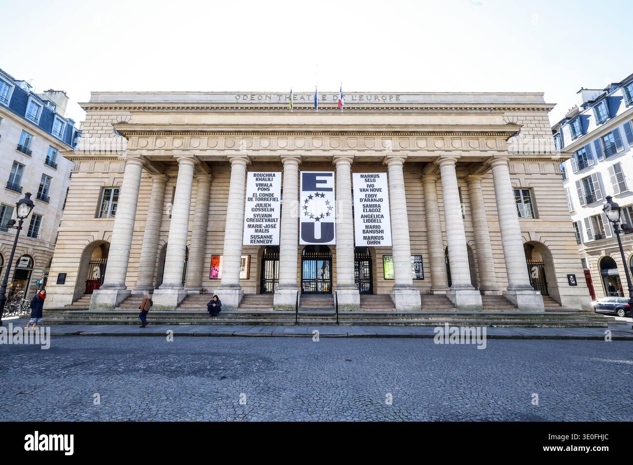 Facade of the odeon theatre de leurope hi-res stock photography and ...