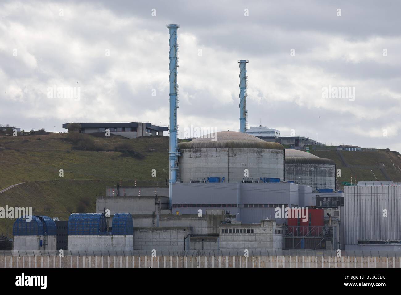 A view of the Penly nuclear power plant in Petit-Caux, France, on the ...