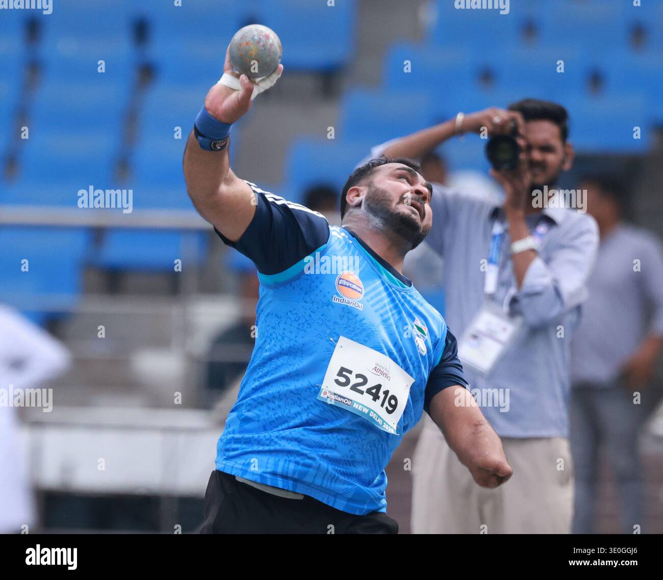 Devendra Singh Gurjar (India) at MENS Shot Put F46 Final during day 2 ...
