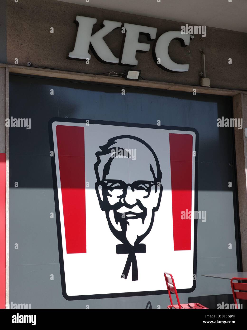 Exterior of a KFC fast food restaurant in Palermo, Italy, on March 12 ...