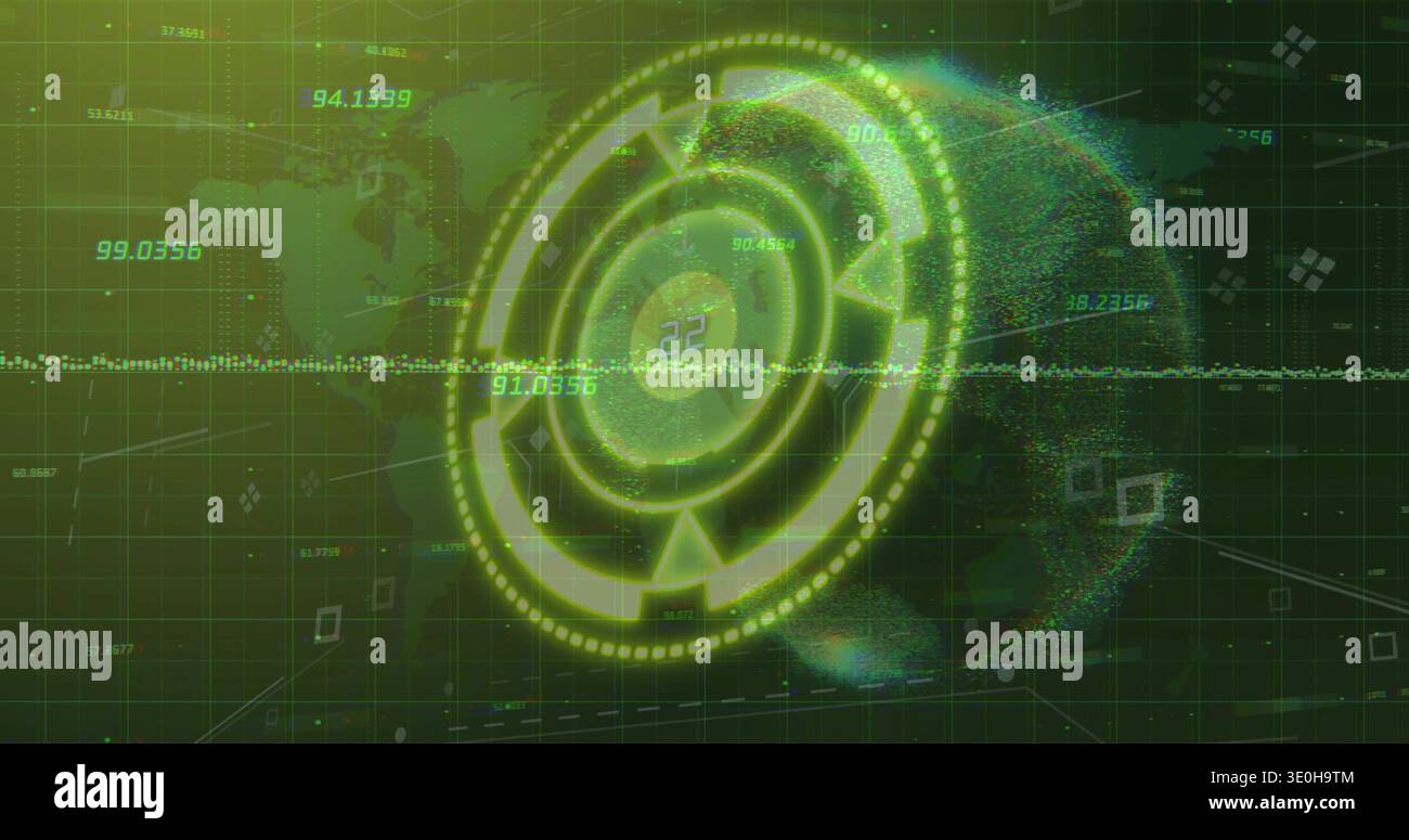 Rotating holographic data wheel hi-res stock photography and images - Alamy