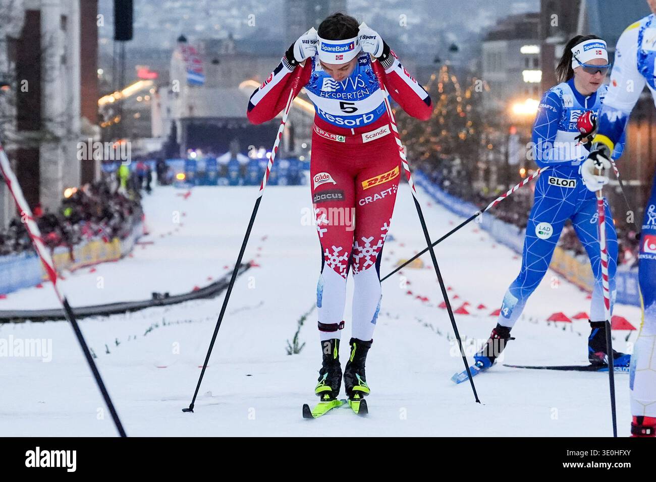 Drammen 20260312. Kristine Stavaas Skistad during the World Cup sprint ...