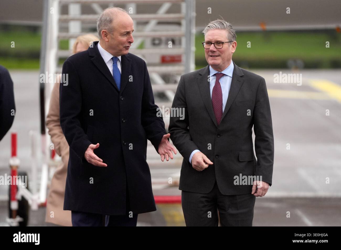 Taoiseach Micheal Martin (right) welcomes Prime Minister Sir Keir ...