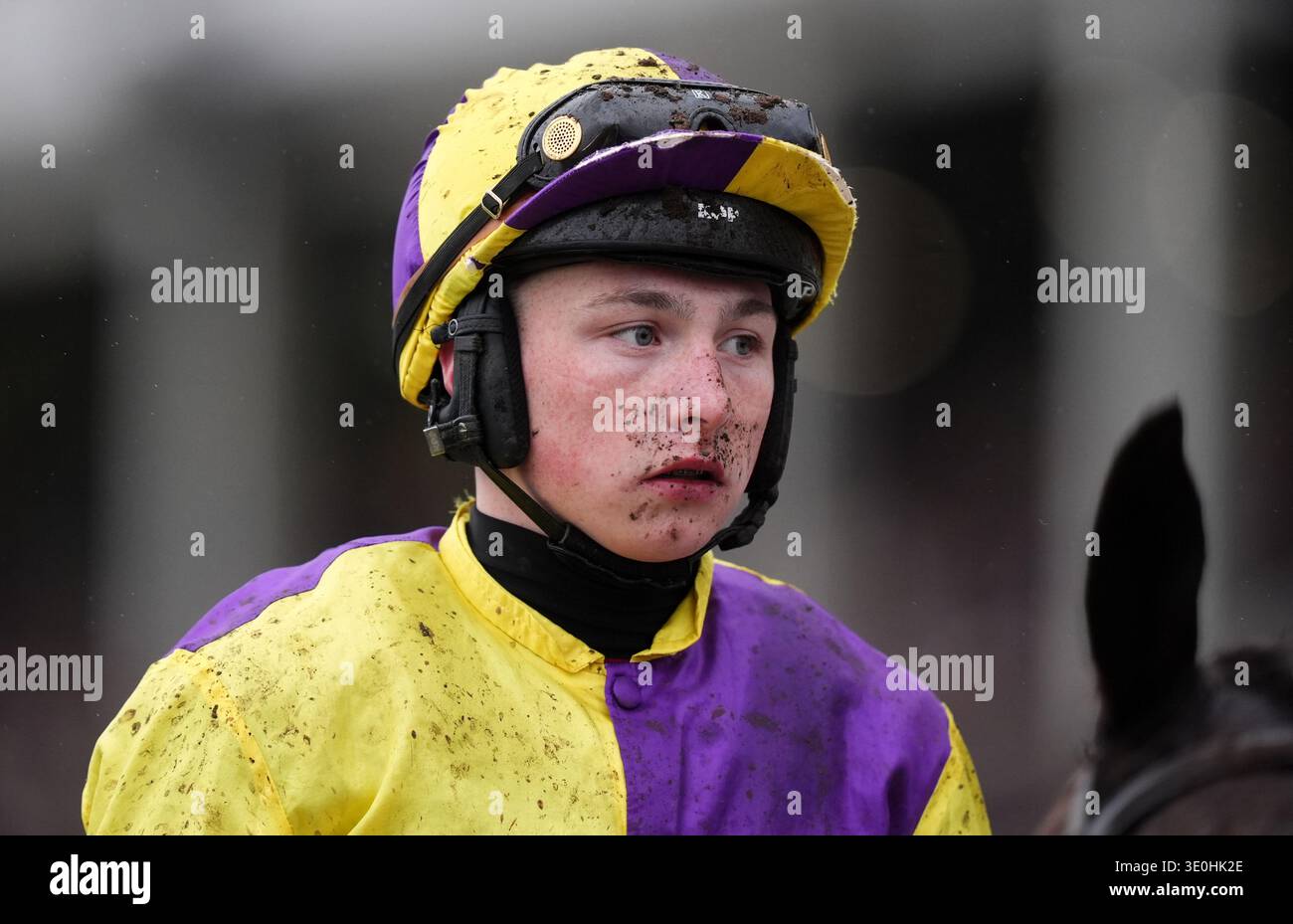 Jockey Conor Stone-Walsh after the Pertemps Network Final Handicap ...