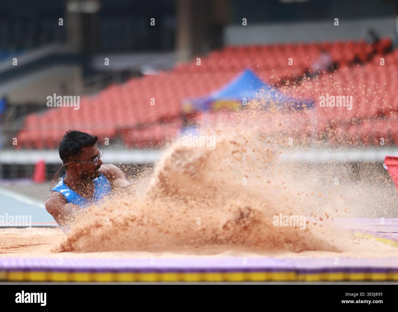 Sujith Mandalamkunnath (India) at MENS Long Jump T13 FINAL during day 2 ...