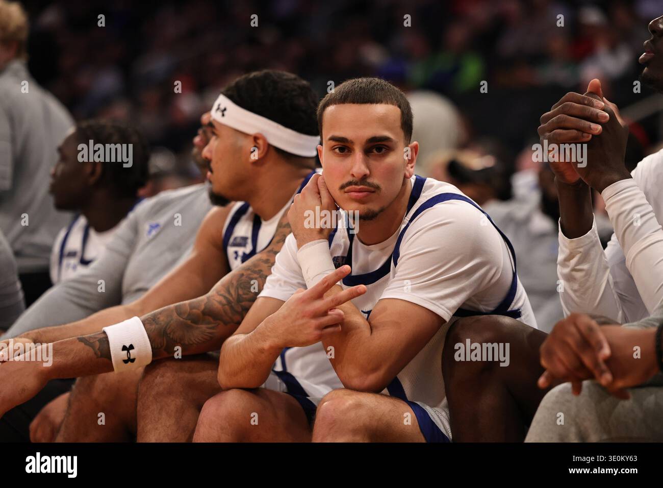 March 12, 2026; New York, New York, USA; Seton Hall guard David Gabriel ...