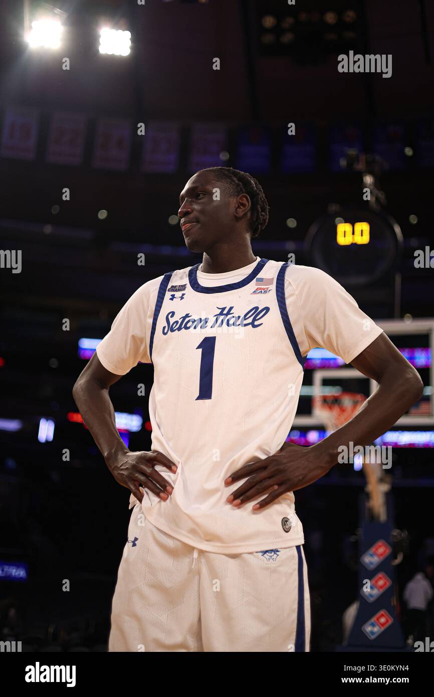 March 12, 2026; New York, New York, USA; Seton Hall guard Jacob Dar (1 ...