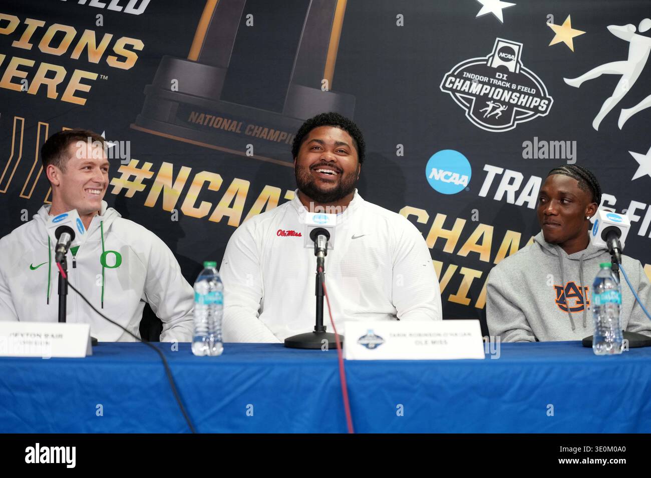 From left: Peyton Bair of Oregon, Tarik Robinson-O'Hagan and Kayinsola ...