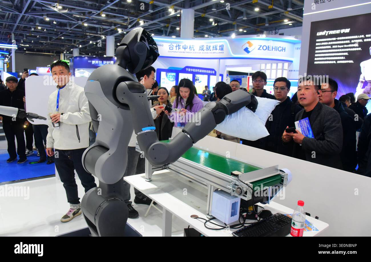 Robots perform at the 3rd China Embodied AI Robotics Industry ...