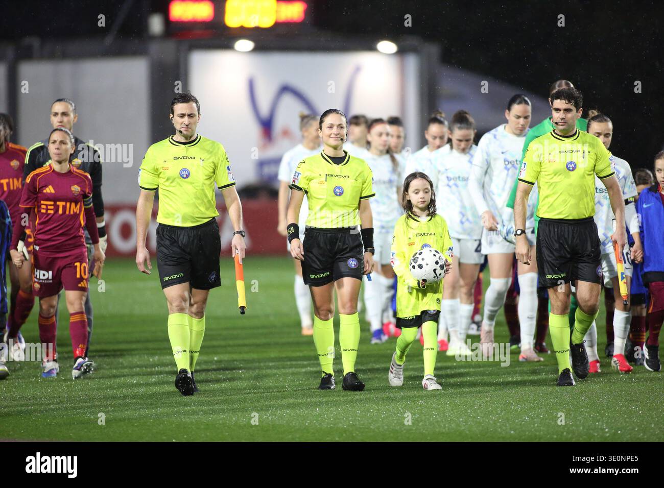 the Coppa Italia Women semifinals between A.S. Roma Femminile vs F.C ...