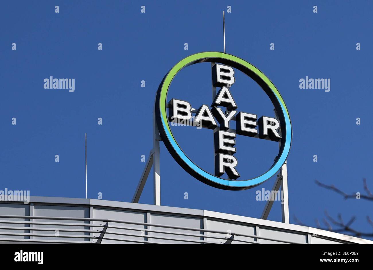 Bayer Weimar 12.03.2026, Weimar, Logo der Firma Bayer, Bayer Weimar ...