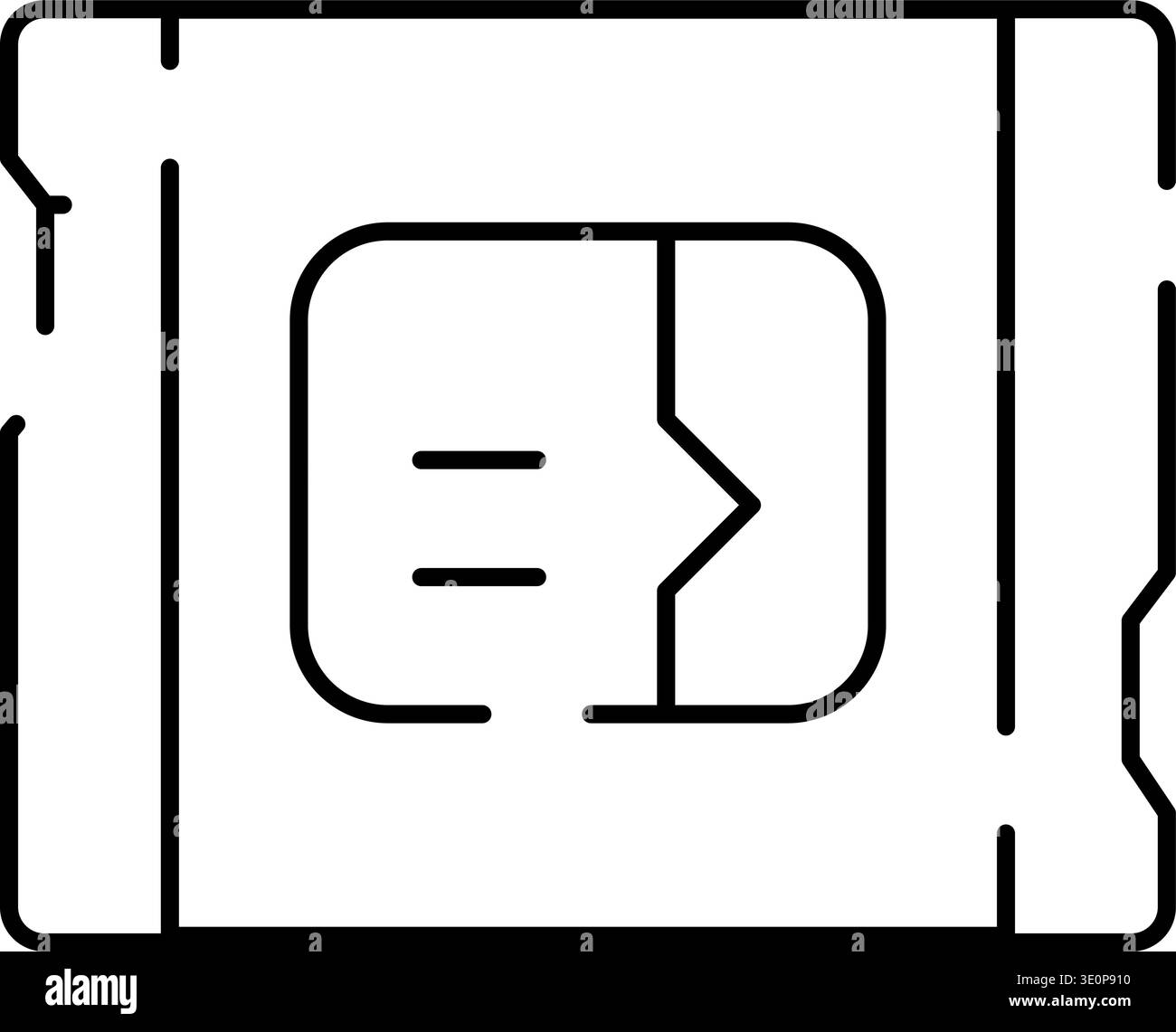 Sim card line drawing hi-res stock photography and images - Alamy