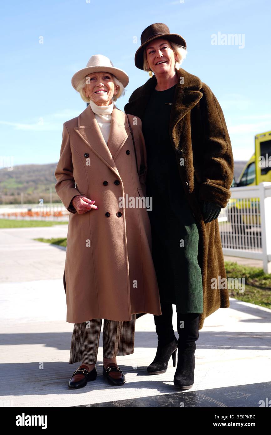 Belles Berry and Mary Berry (left) on day four of the 2026 Cheltenham ...