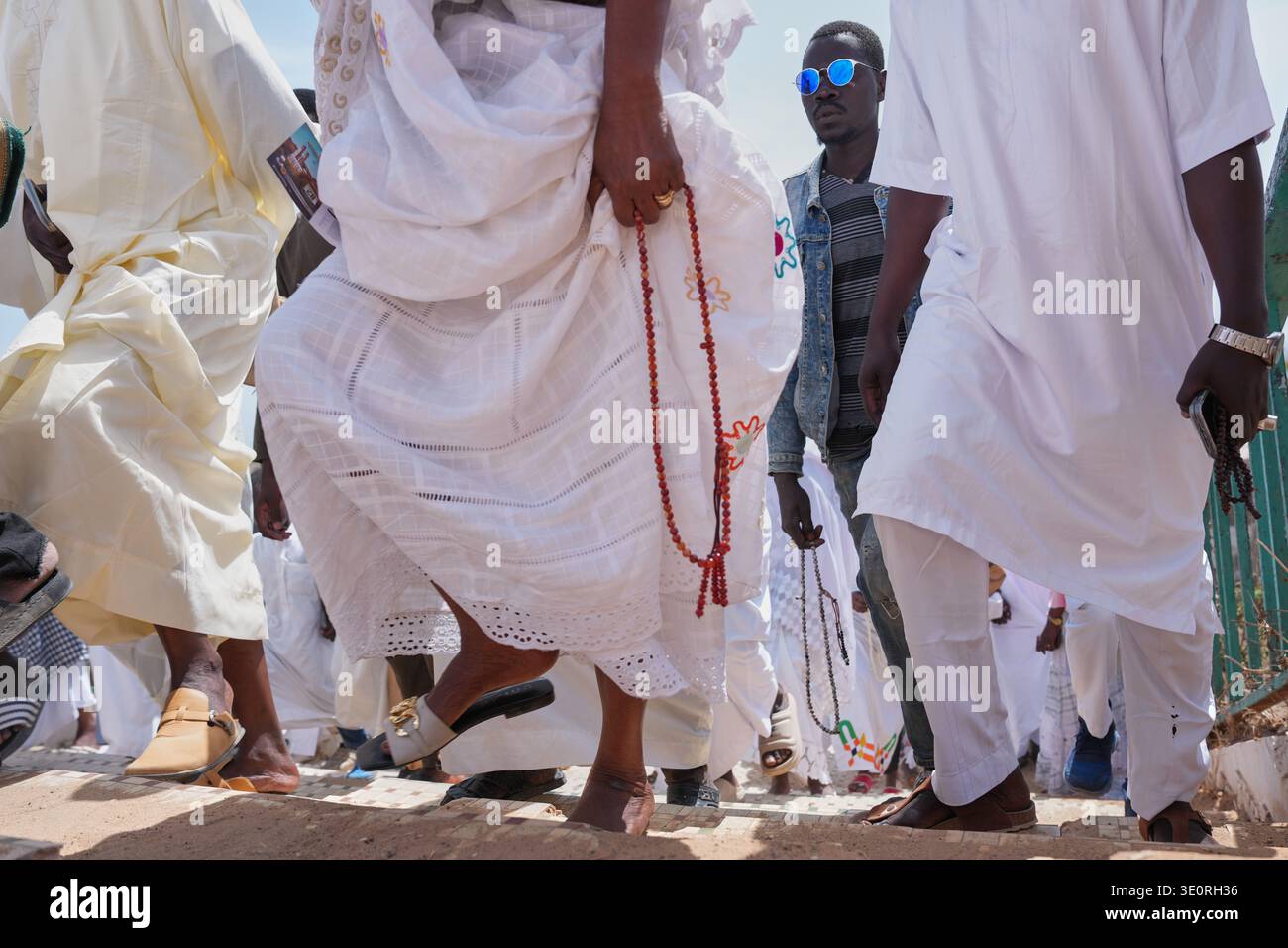 Muslims attend the last Friday prayers of the holy month of Ramadan in ...