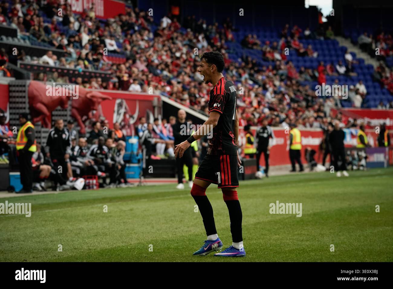Jorge Ruvalcaba of RBNY seen in action before the Red Bull New York ...