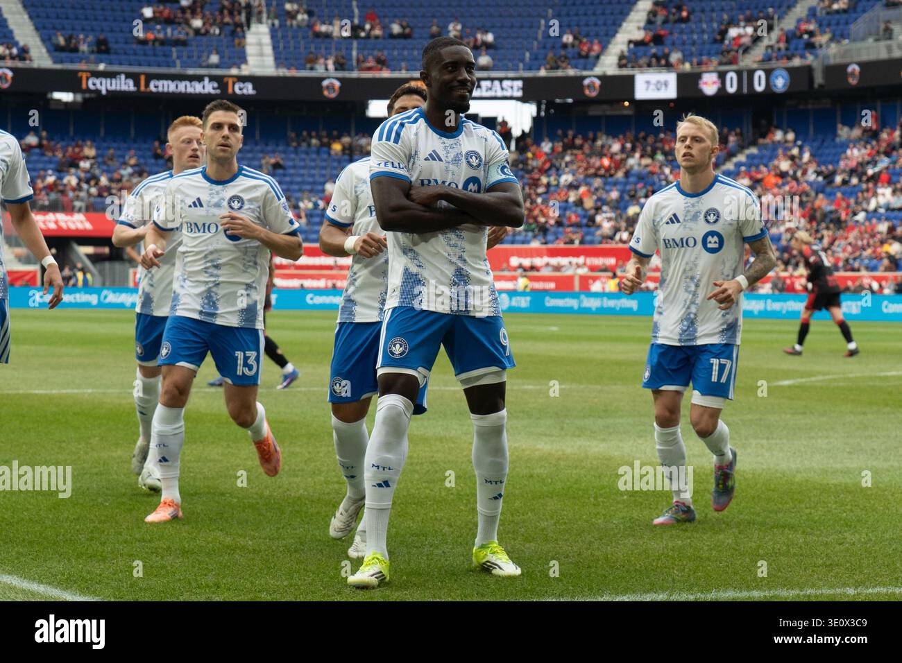 Victor Loturi of CF Montreal celebrates during the Red Bull New York ...