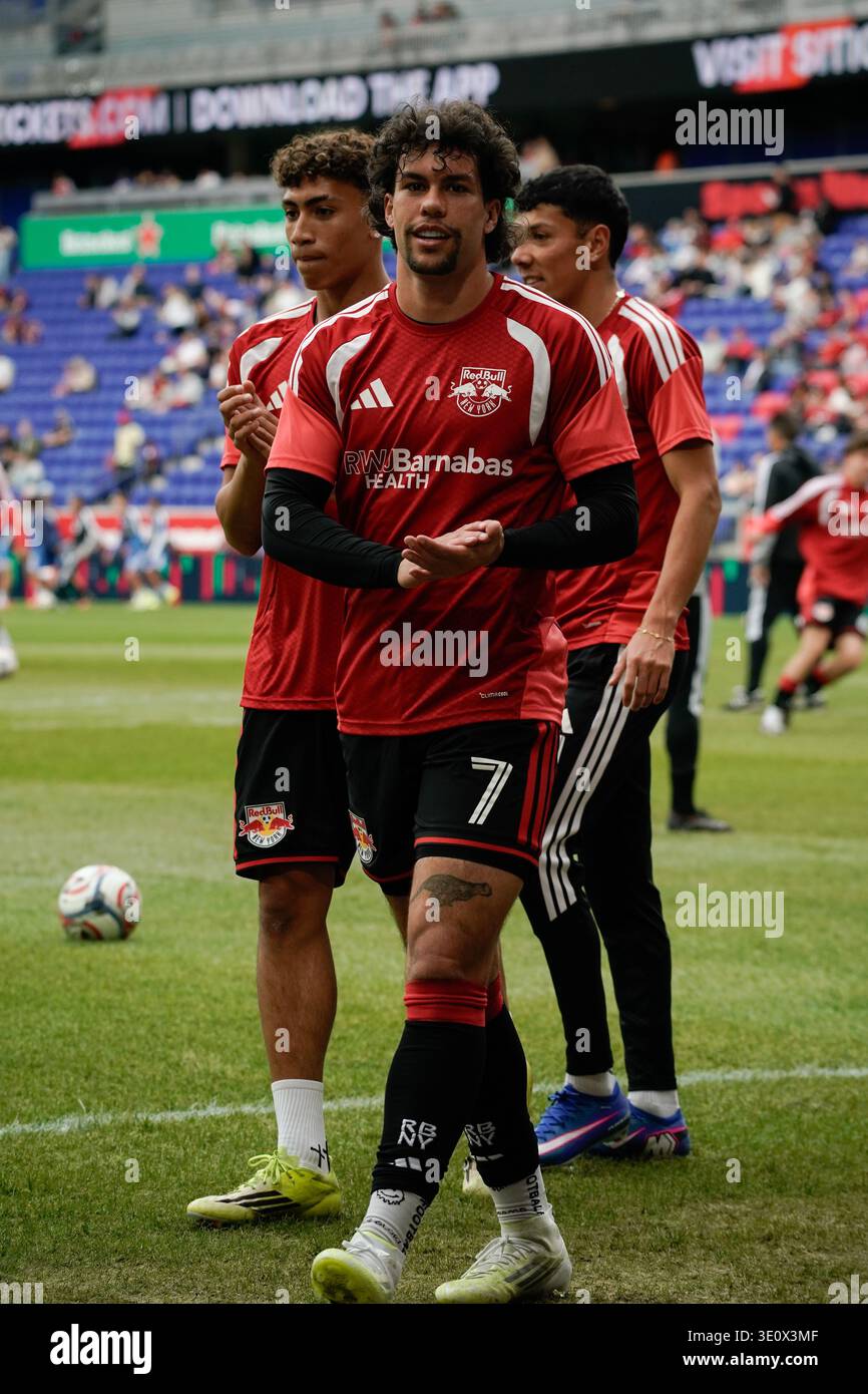 Cade Cowell of RBNY seen in action before the Red Bull New York ...