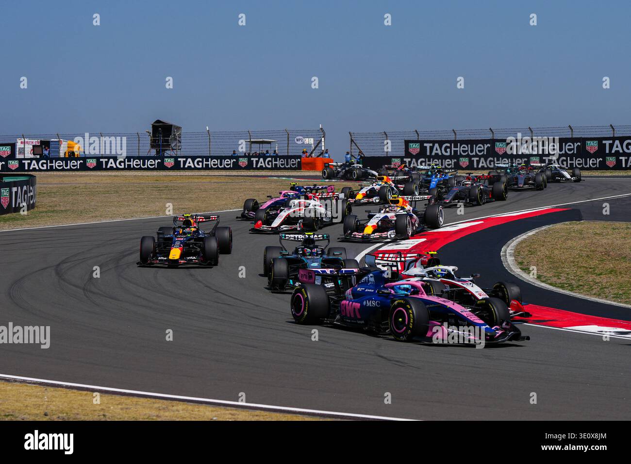 F1 car in action during sprint at Shanghai International Circuit during ...