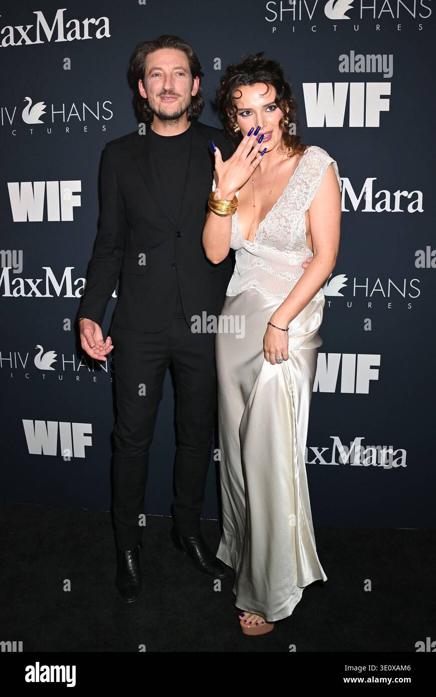 Mark Emma and Bella Thorne arriving at the WIF Oscars Nominees ...