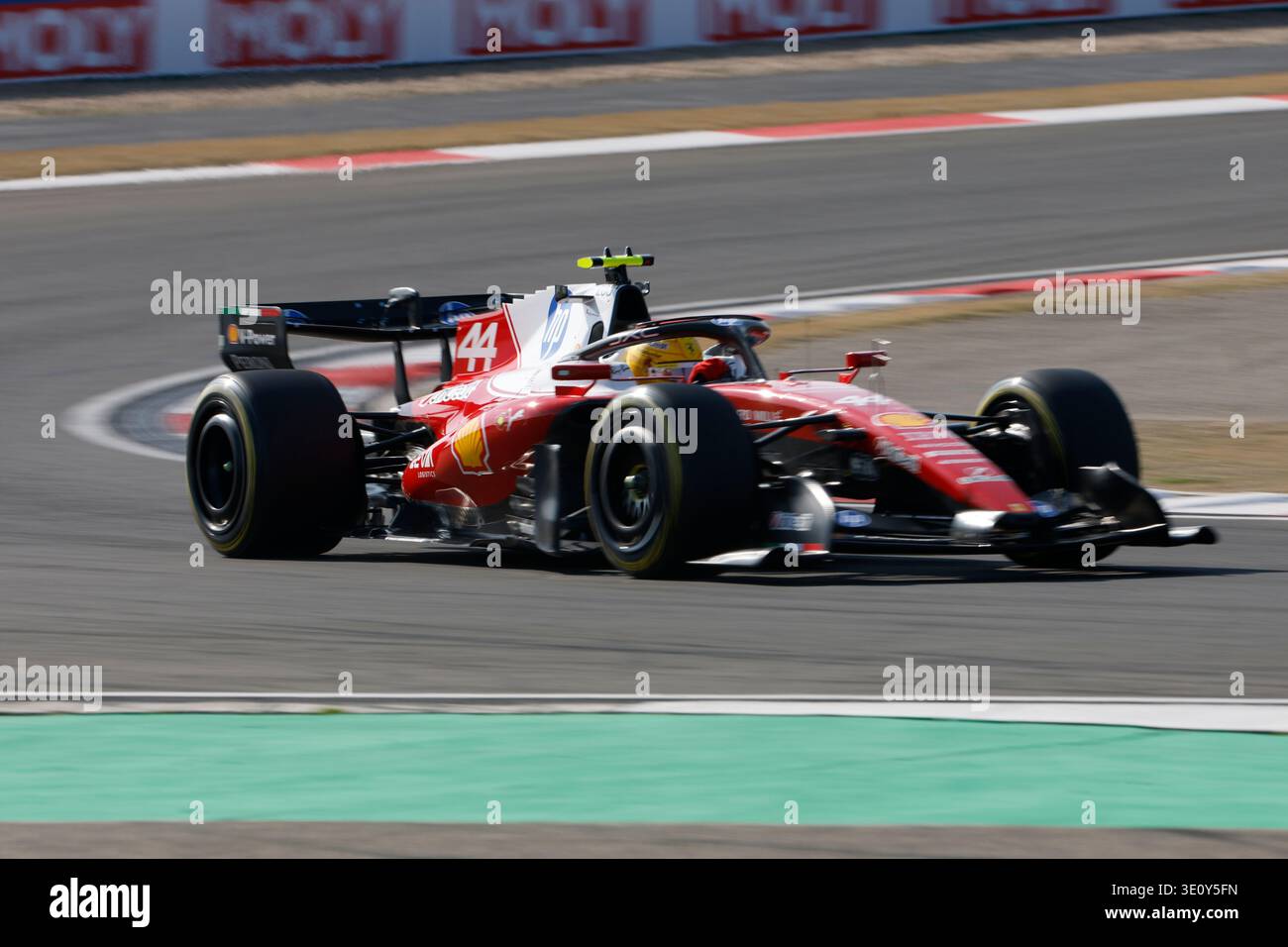 Ferrari driver 44 Lewis Hamilton in action during Qualifying in the F1 ...