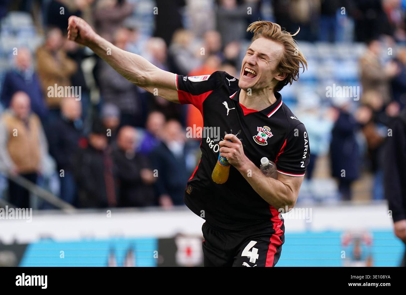 Southampton's Flynn Downes celebrates after the Sky Bet Championship ...