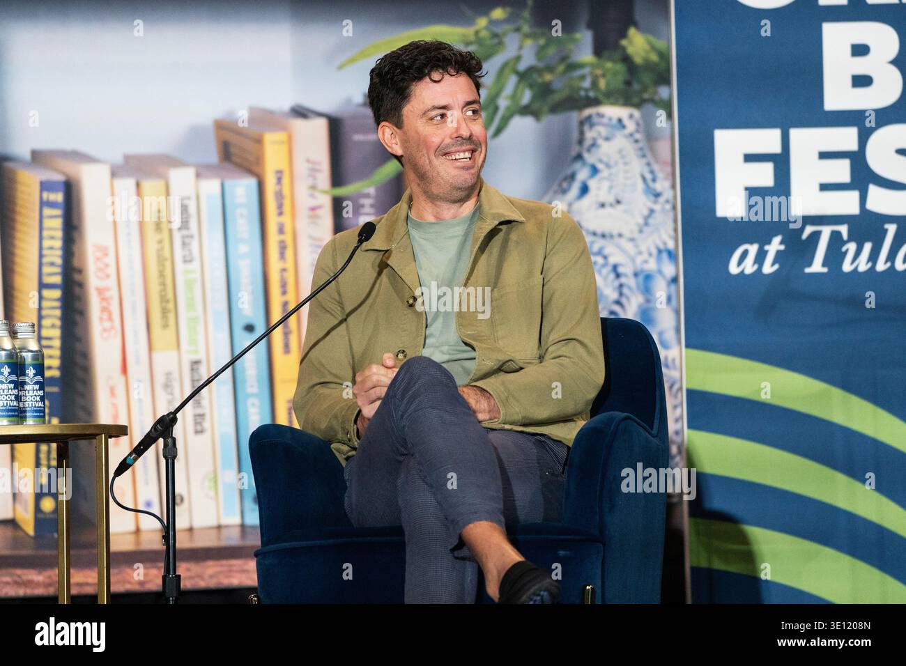 Tim Miller attends the New Orleans Book Festival at Tulane University ...