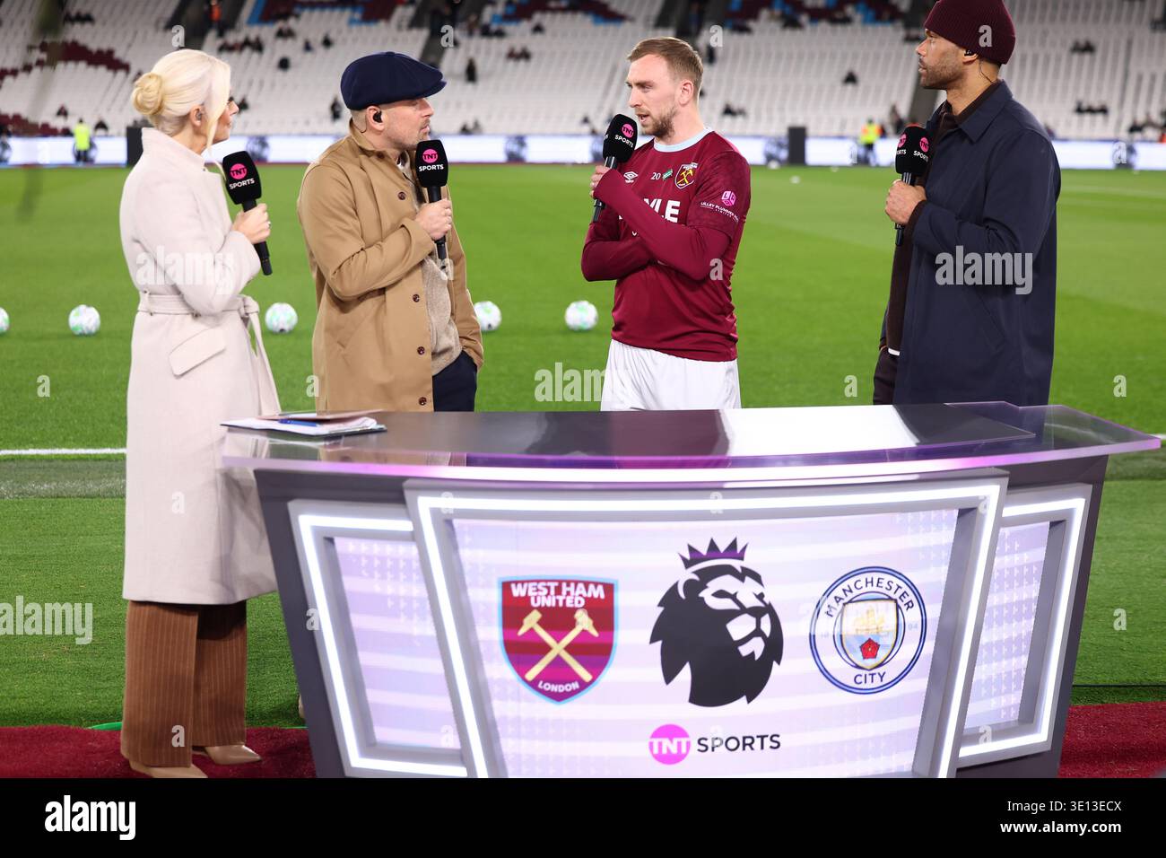 London, England, 14th March 2026. Jarrod Bowen of West Ham United talks ...