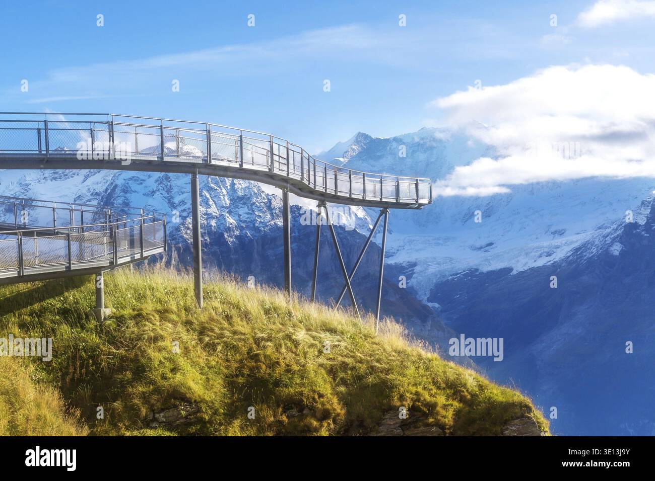 Grindelwald first, Switzerland First Cliff Walk viewing platform bridge ...