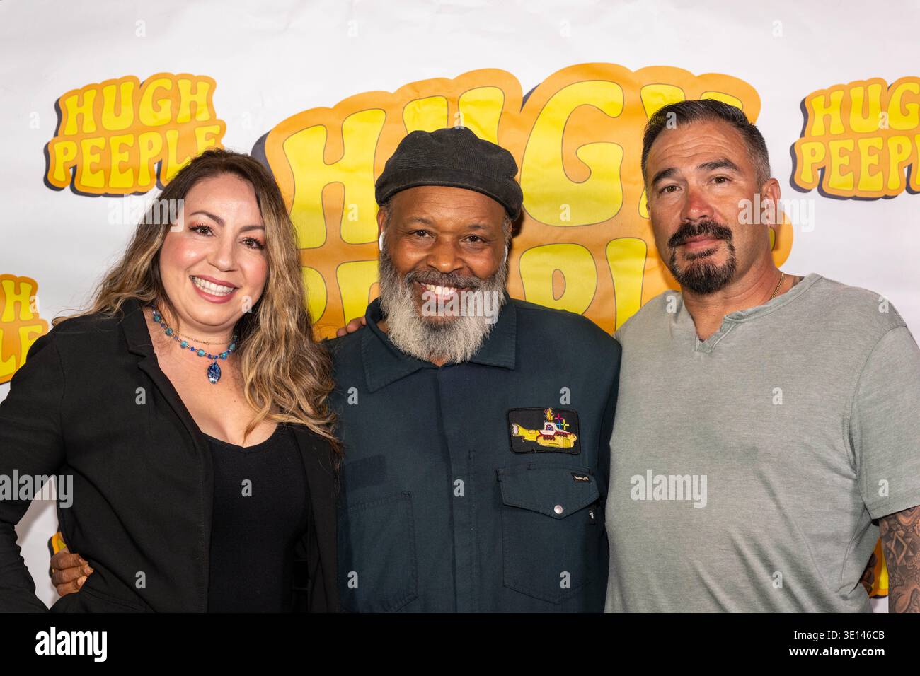 Musical Artist Sovory with Jennifer and Juan Martin attends HUGH PEEPLE ...