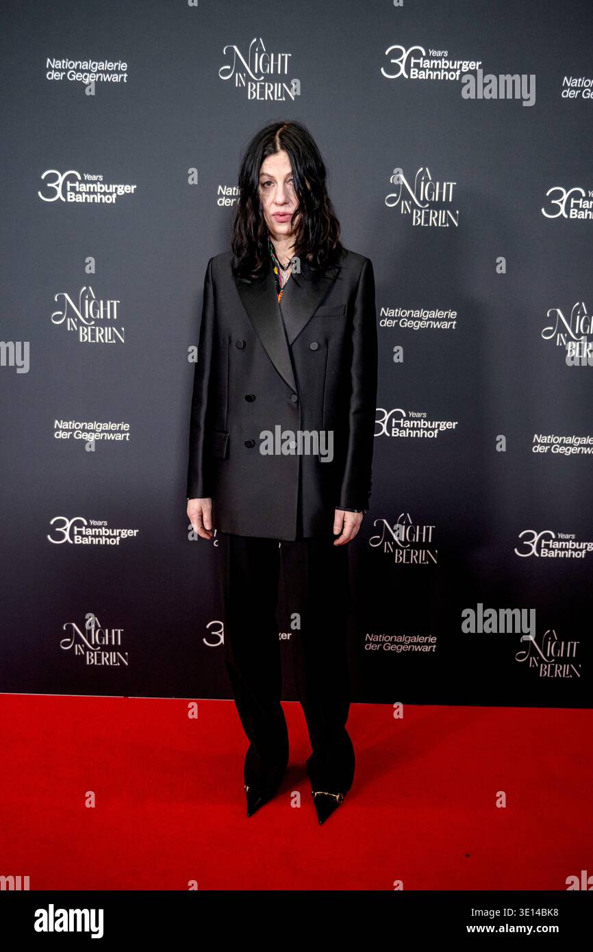 14 March 2026, Berlin: Anne Imhof, artist, stands on the red carpet of ...