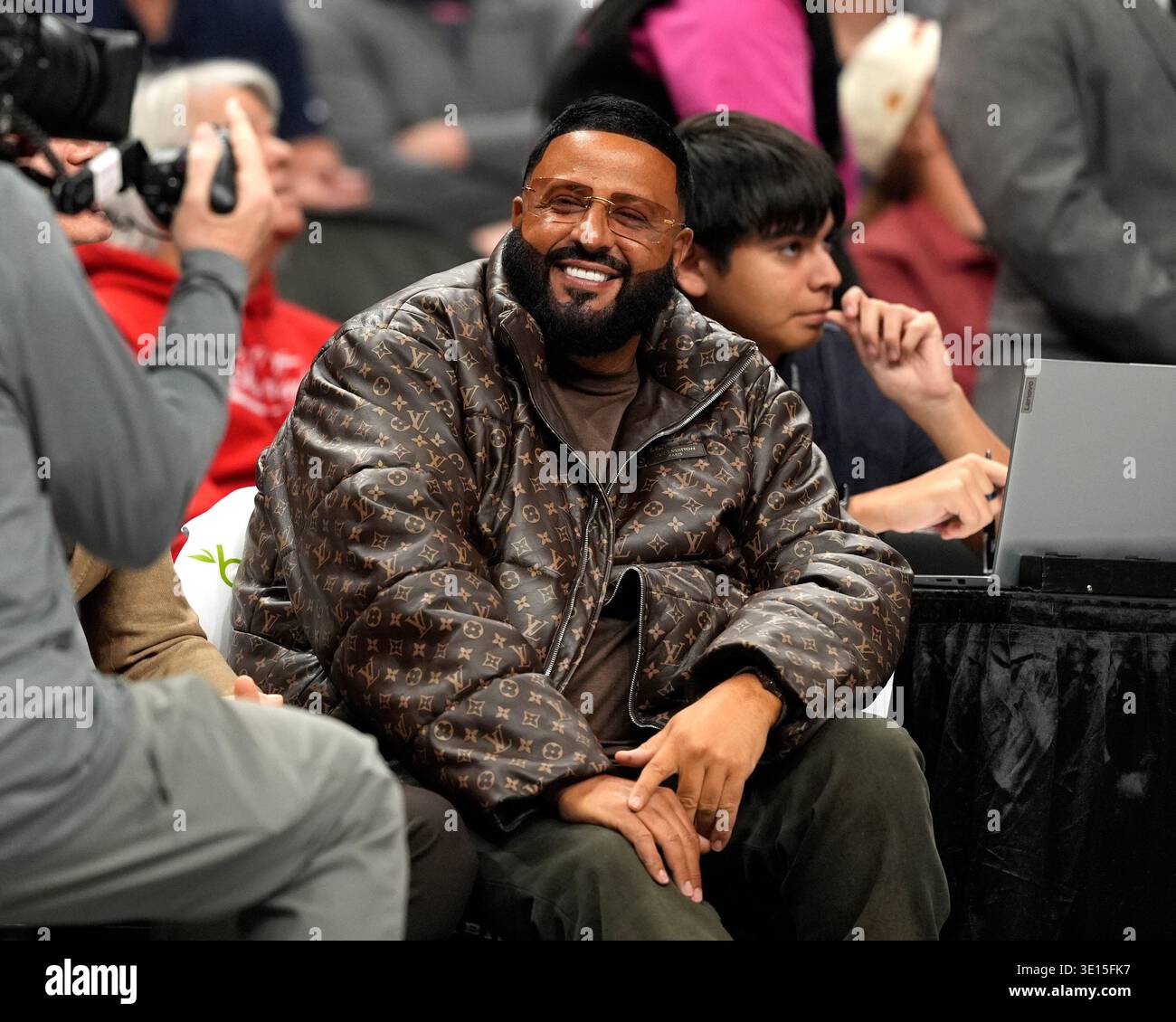 MAR 14 2026: DJ Khaled makes an appearance in the Big 12 Championship ...