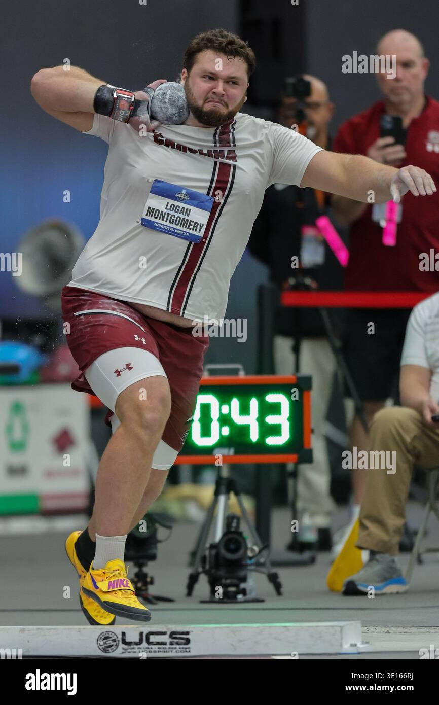 March 14, 2026: Logan Montgomery of South Carolina prepares to start ...
