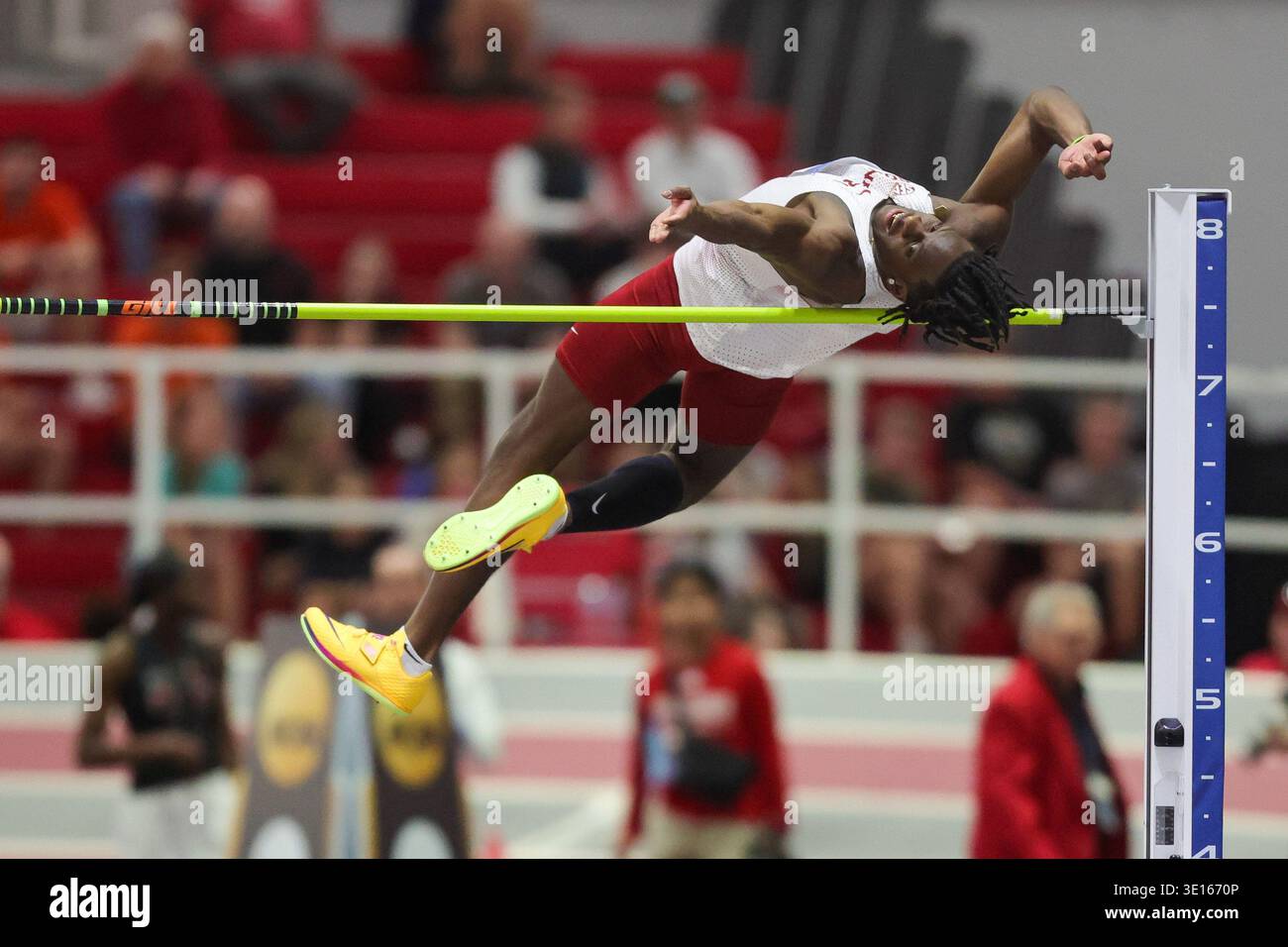March 14, 2026: Kyren Washington of Oklahoma participates in the High ...