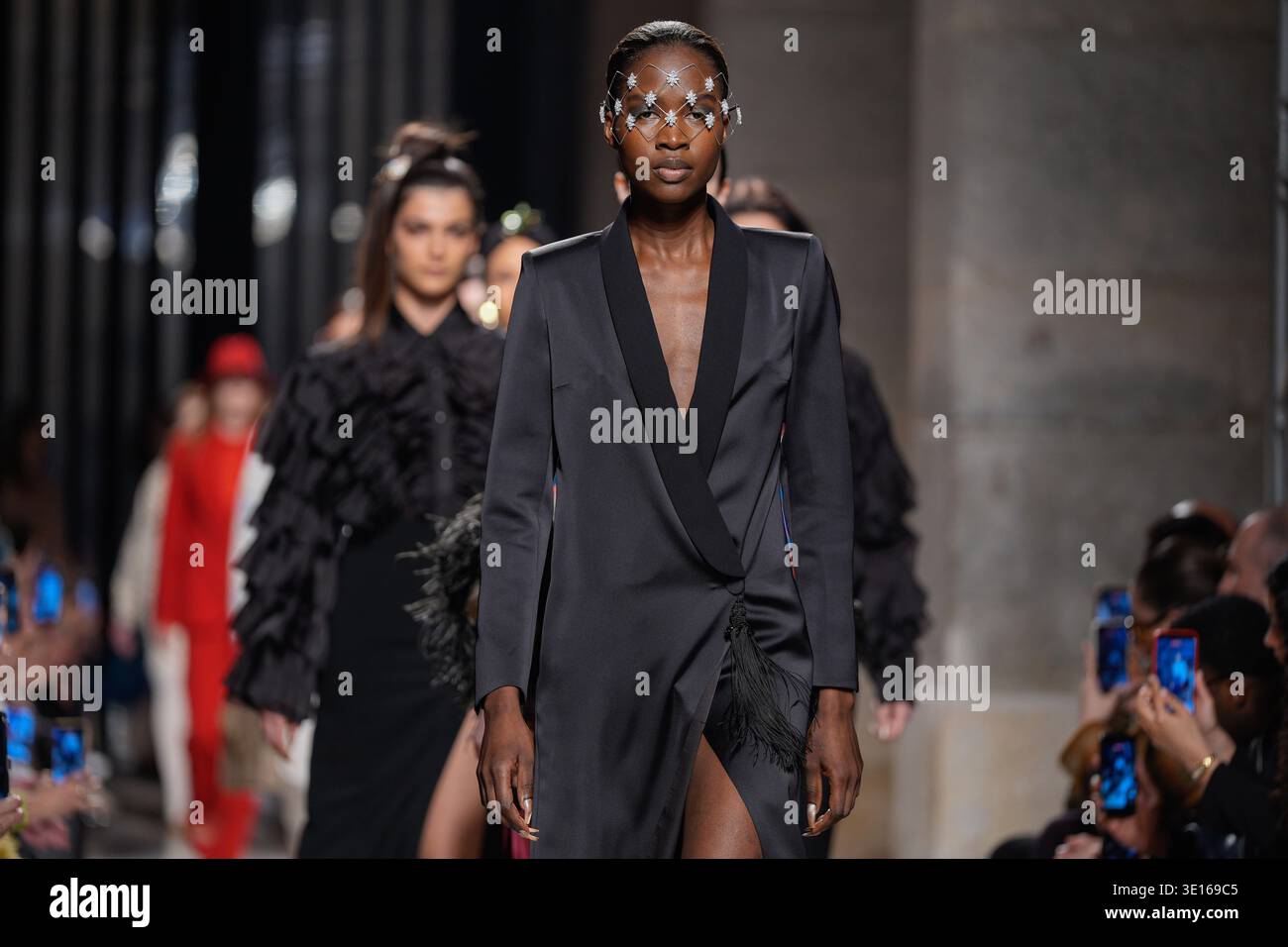 Lisbon, Portugal. 14th Mar, 2026. Model walk the runway during Carlos ...