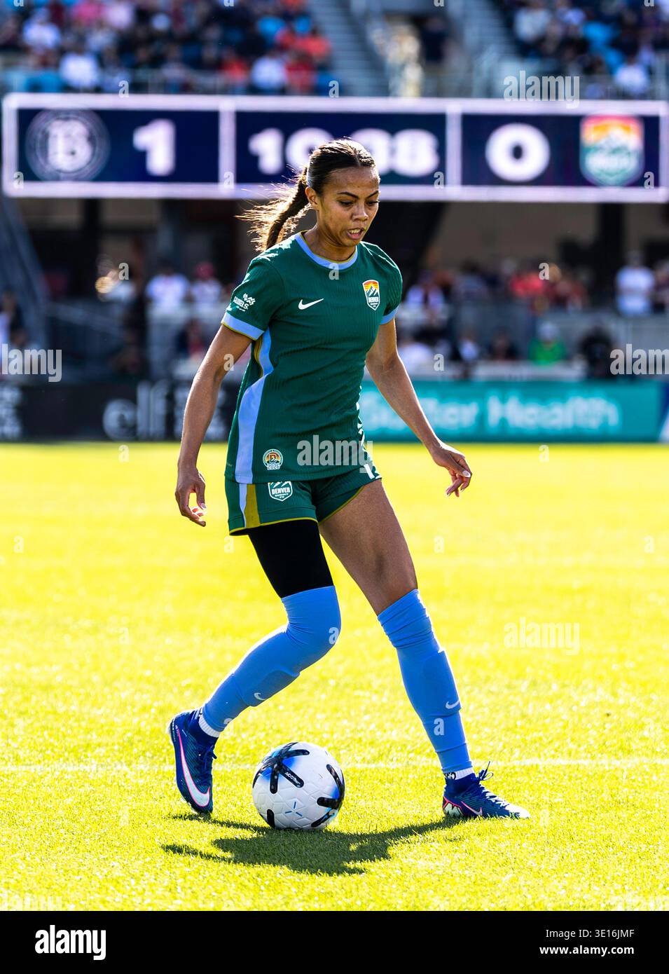 March 14 2026 Denver Summit FC forward Ally Watt (11)kicks the ball ...