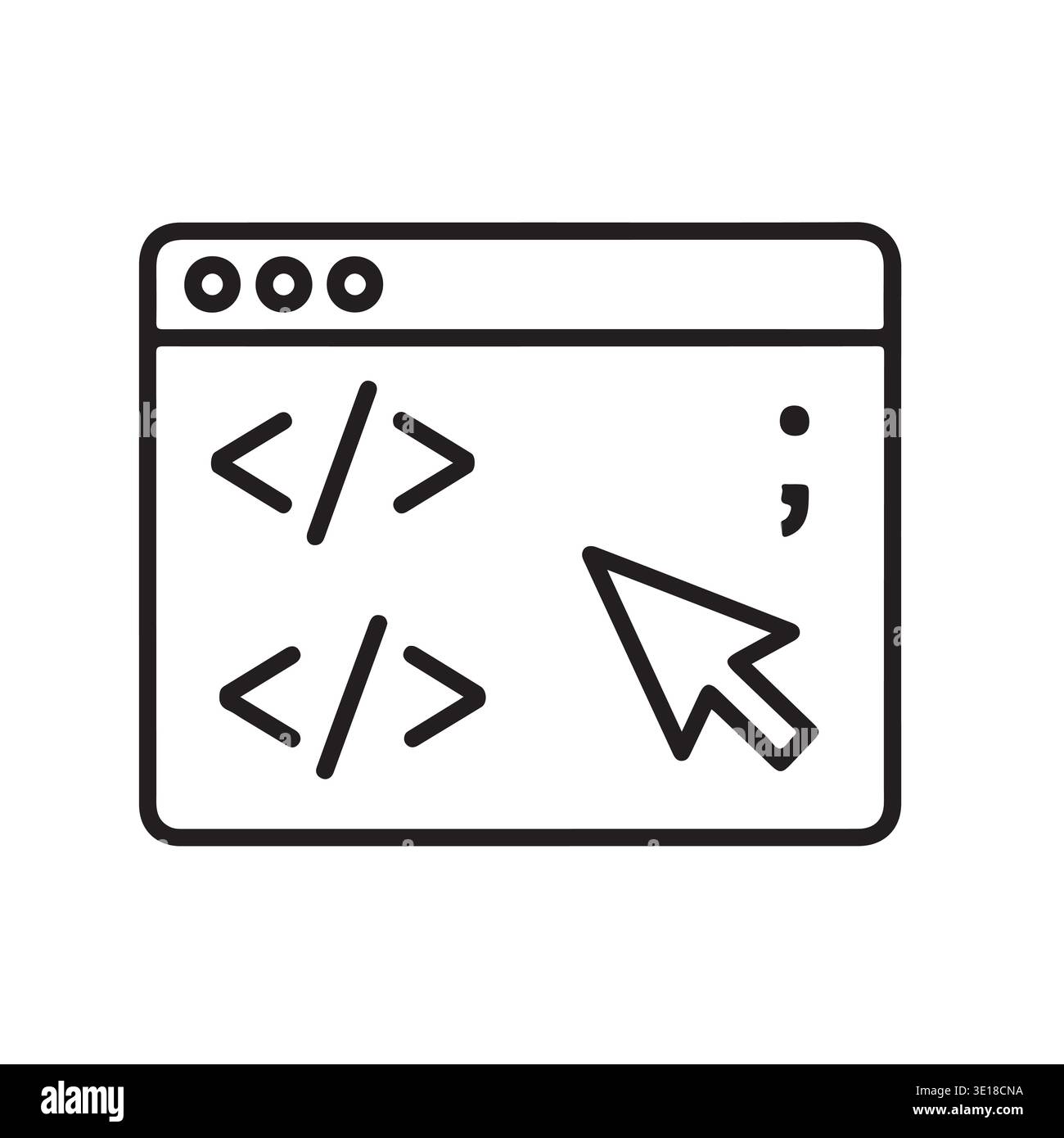 Programming icon professional ui Stock Vector Images - Alamy