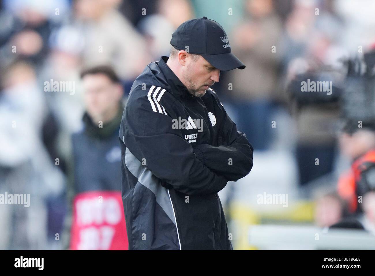 Odense, Denmark. 15th Mar, 2026. Jacob Neestrup coaches from FCK. OB ...