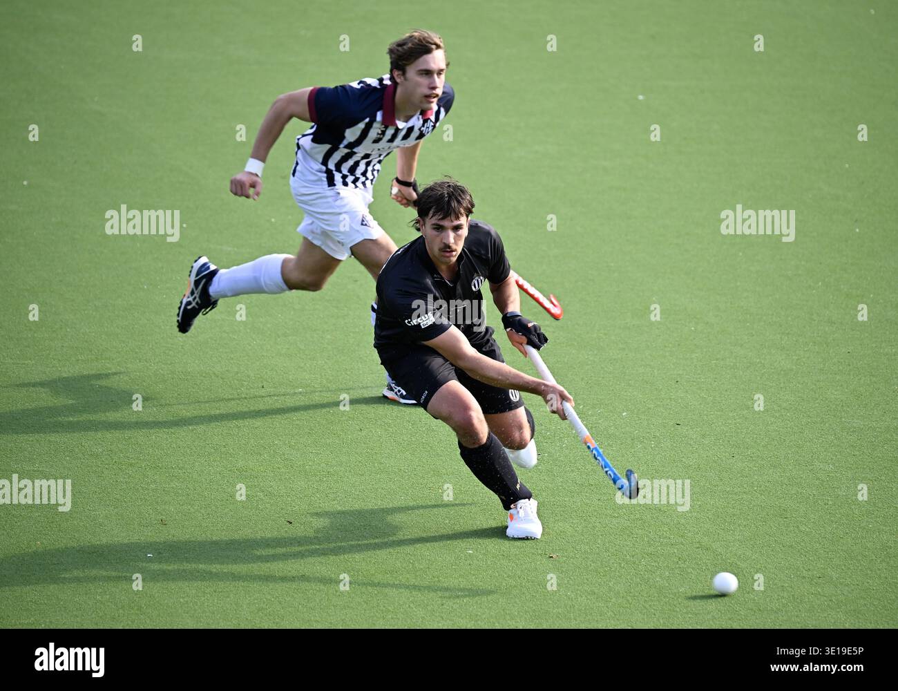 Racing's Benjamin Marque fights for the ball during a hockey game ...