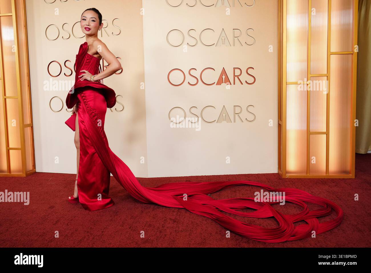 Li Jun Li arrives at the Oscars on Sunday, March 15, 2026, at the Dolby ...