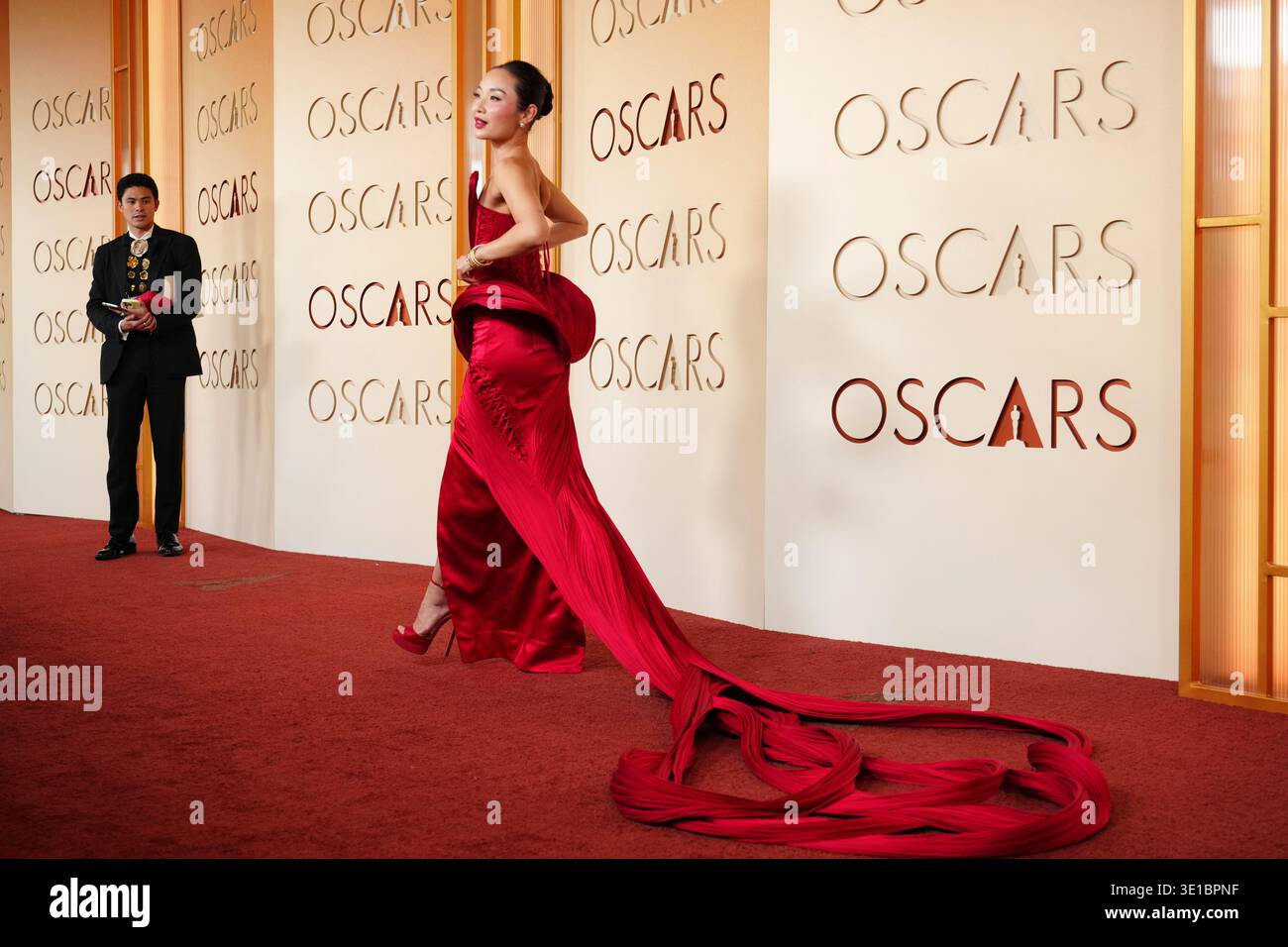 Li Jun Li arrives at the Oscars on Sunday, March 15, 2026, at the Dolby ...