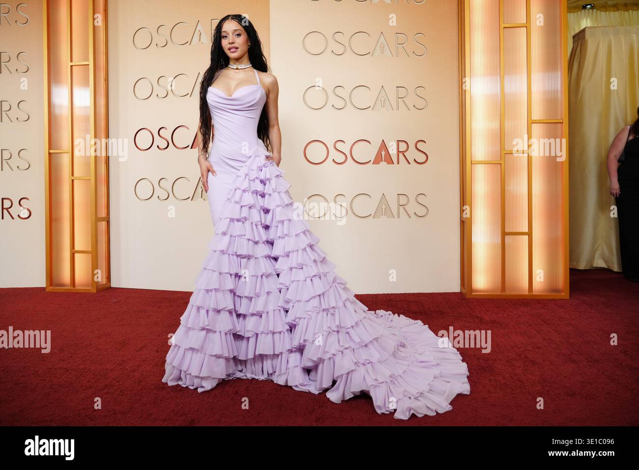 Chase Infiniti arrives at the Oscars on Sunday, March 15, 2026, at the ...