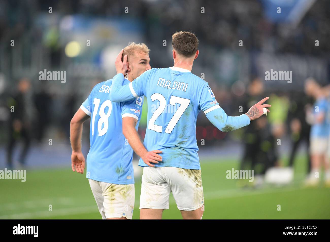 Olimpico Stadium, Rome, Italy - Gustav Isaksen of SS Lazio celebrates ...