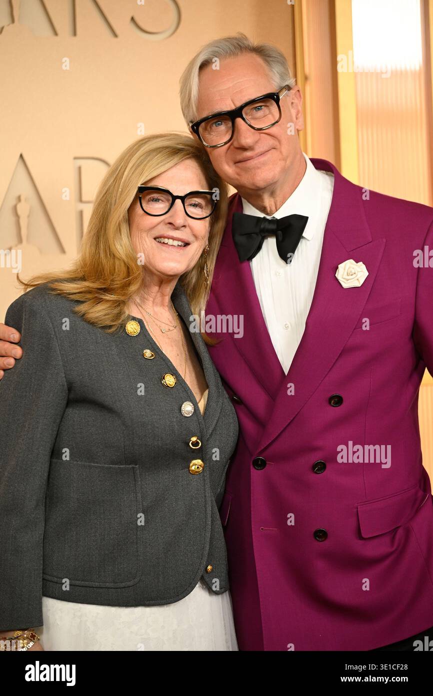 HOLLYWOOD, CA - MARCH 15: Laurie Feig and Paul Feig at the 98th Oscars ...