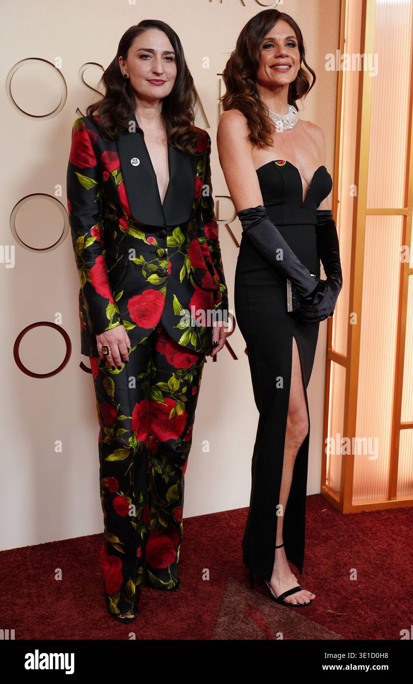 Sara Bareilles and Amanda Doyle arrive at the Oscars on Sunday, March ...
