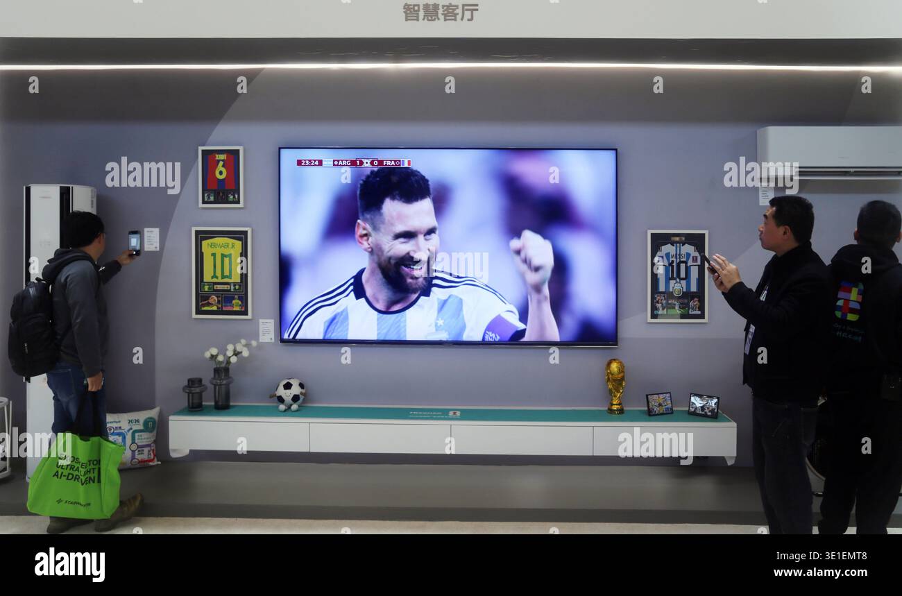SHANGHAI, CHINA - MARCH 15, 2026 - Hisense booth appear at AWE 2026 in ...