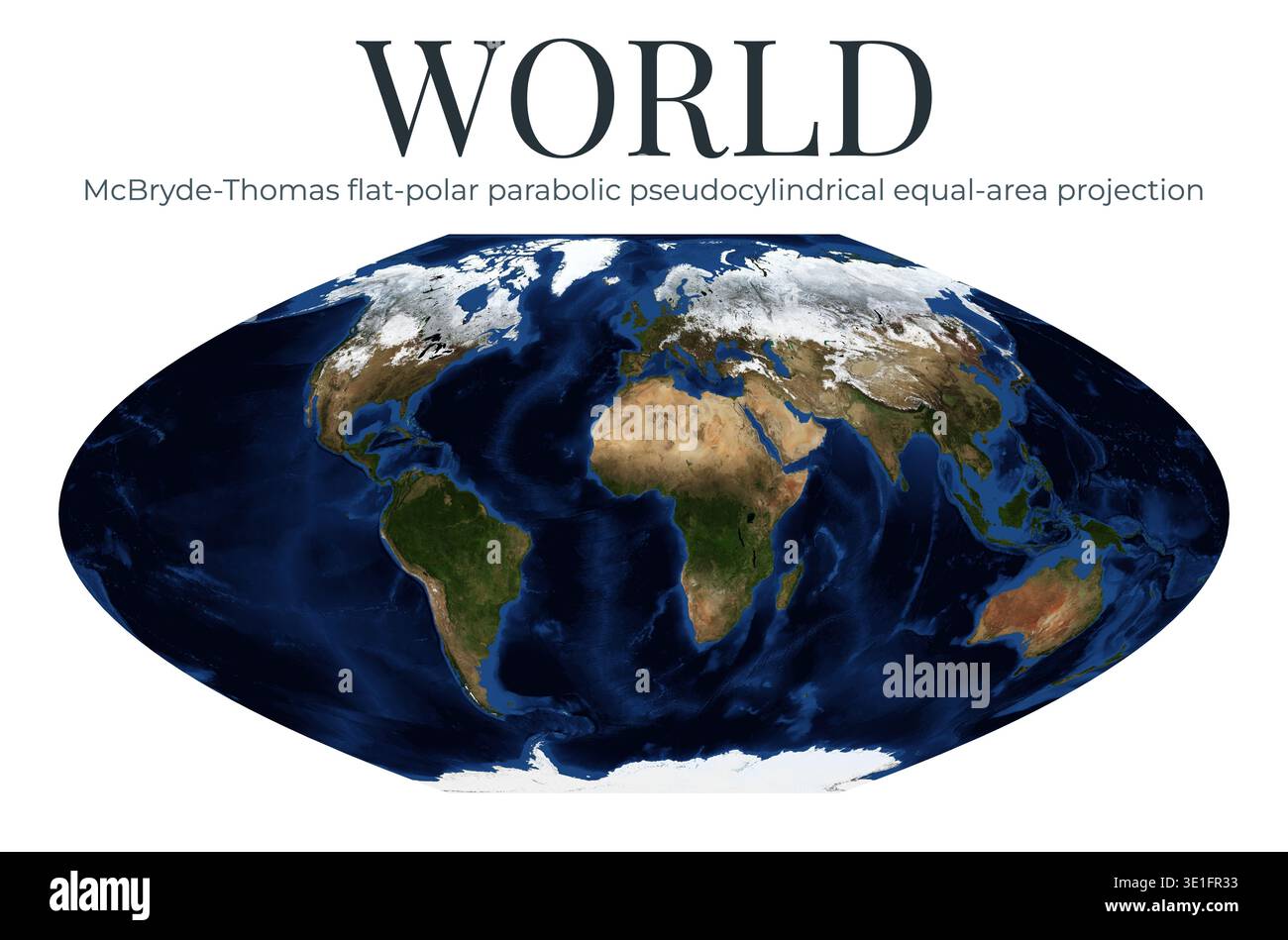 World Map. McBryde-Thomas flat-polar parabolic pseudocylindrical equal ...