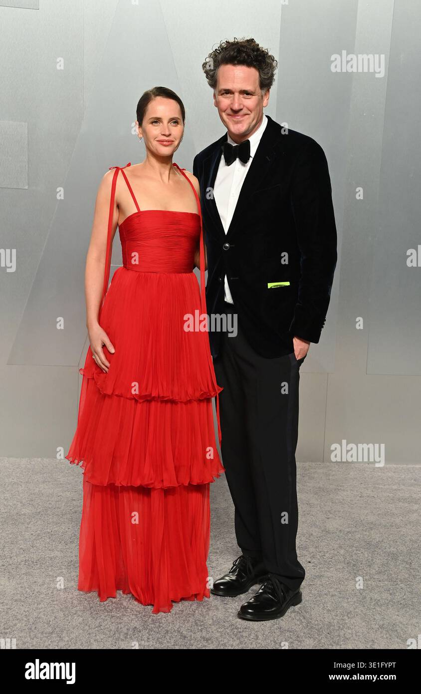 Los Angeles, USA. 15th Mar, 2026. Felicity Jones and Charles Guard ...