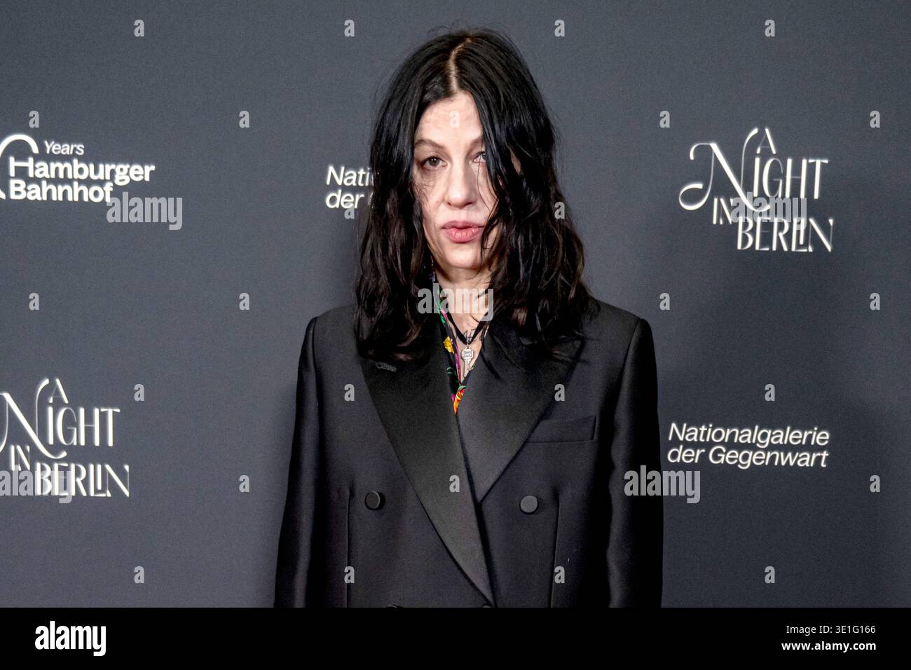 14 March 2026, Berlin: Anne Imhof, artist, stands on the red carpet of ...