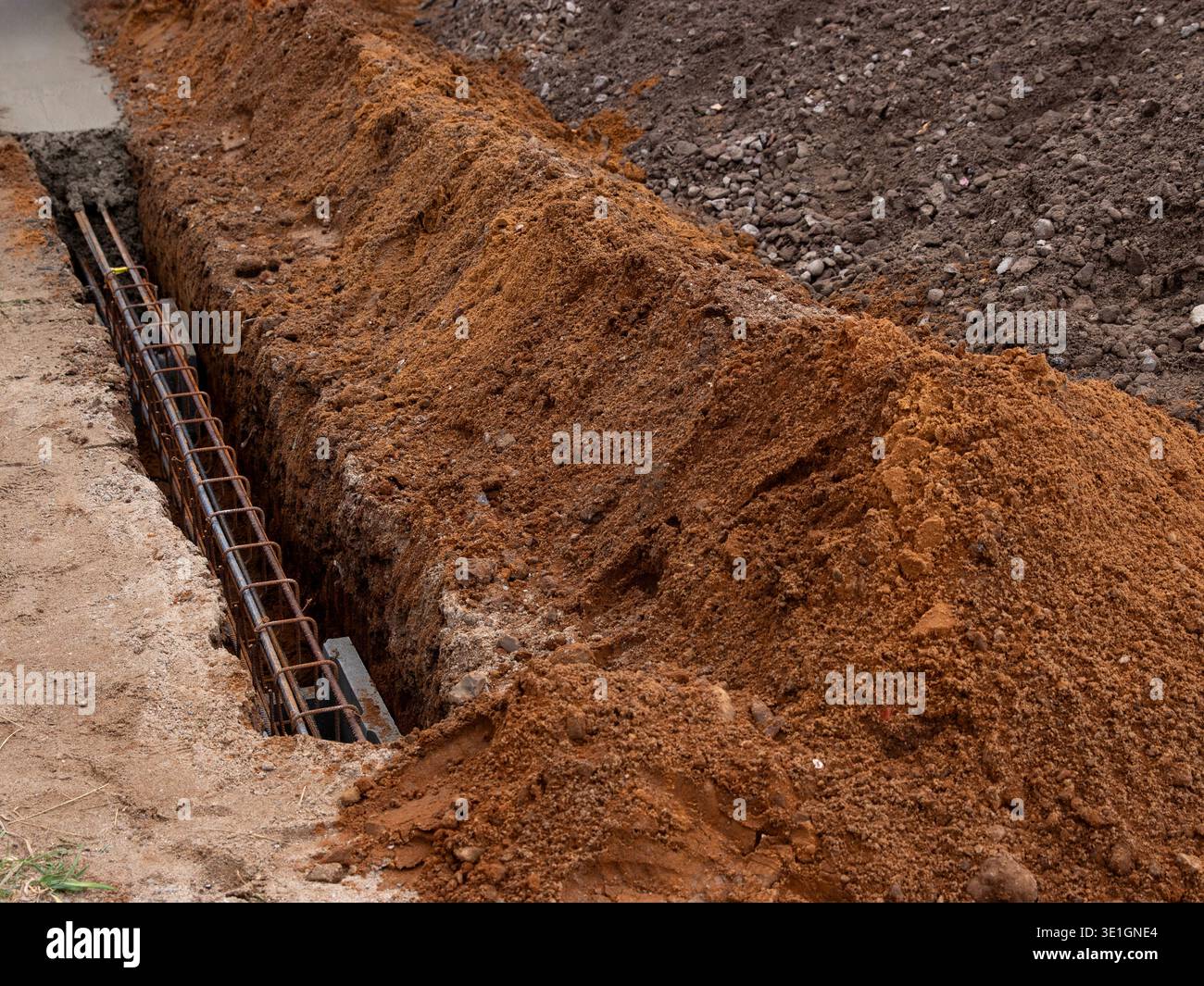 Excavated soil gravel piles hi-res stock photography and images - Alamy