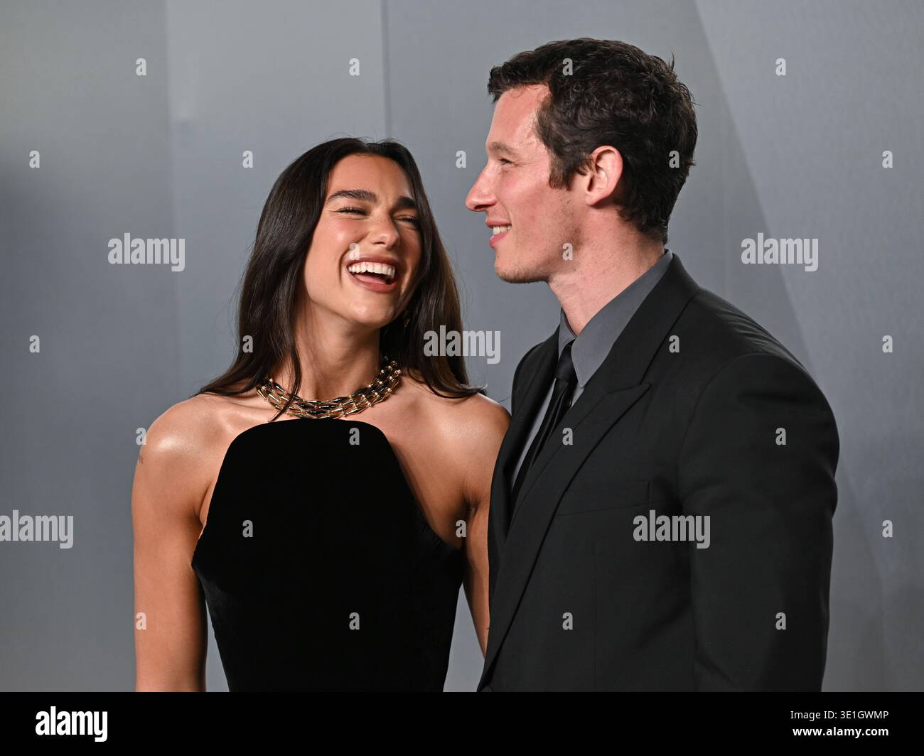 Los Angeles, USA. March 15th, 2026. Dua Lipa and Callum Turner arriving ...